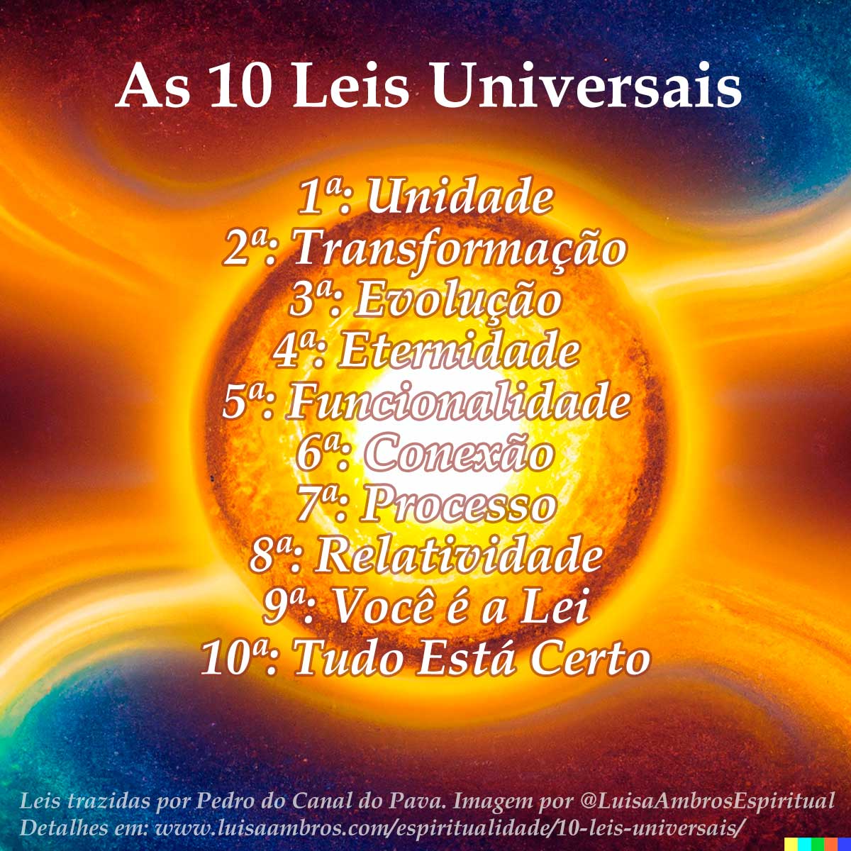 As 10 Leis Universais - Luisa Ambros