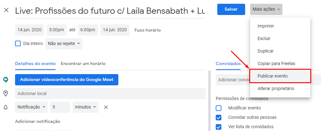 Como Fazer Link Para Criar Evento no Google Agenda - Luisa Ambros