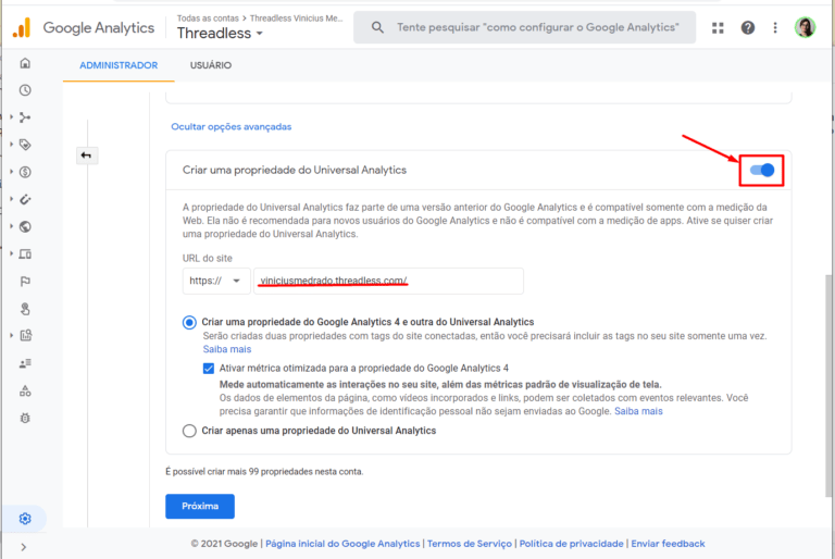 Cadê o Google Analytics UA ID Code? - Luisa Ambros